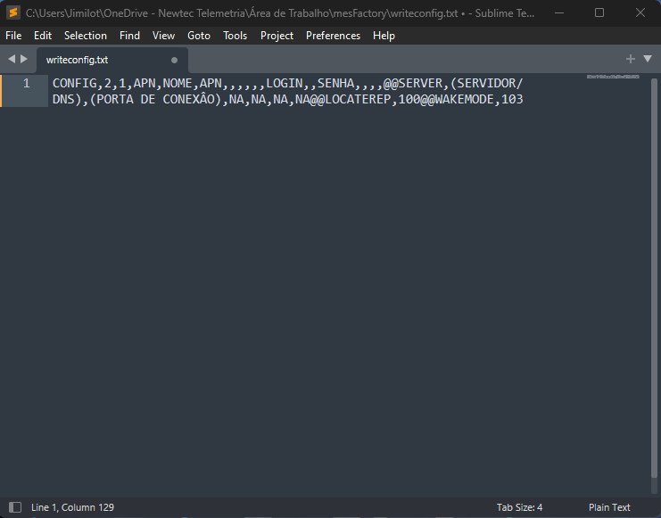 Configuração via TXT - JC450 | Wiki | Linha JC